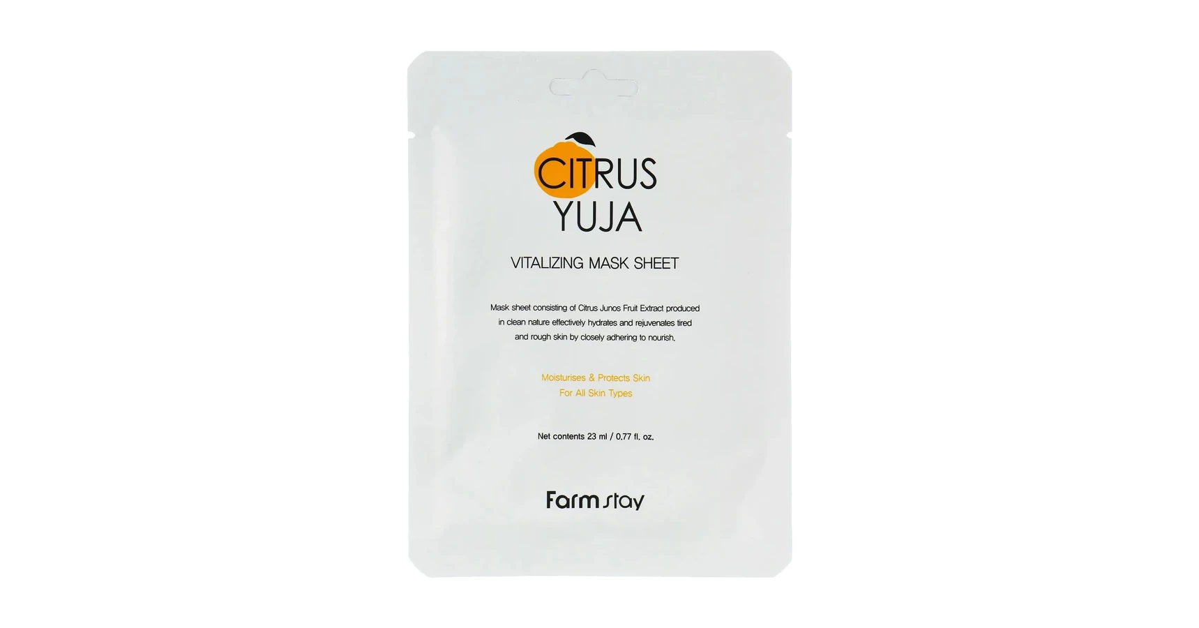 Farmstay Citrus Yuja Vitalizing Mask Sheet - Tkaninska Maska Za Lice S ...